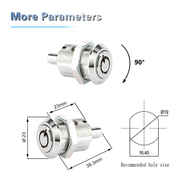 19mm Cam Lock Cylinders - Guangzhou Jiekai Hardware Manufacturing Co.,Ltd